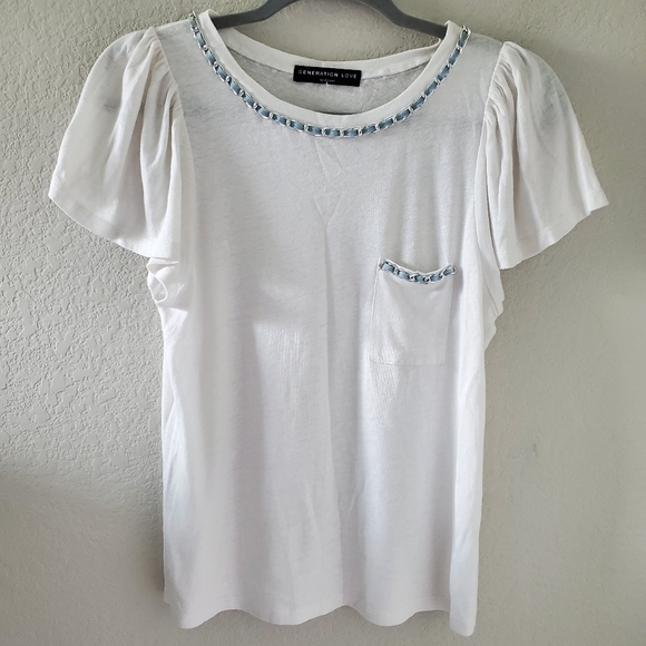 Generation Love | Tops | Revolve Generation Love Chain Pocket Tee ...